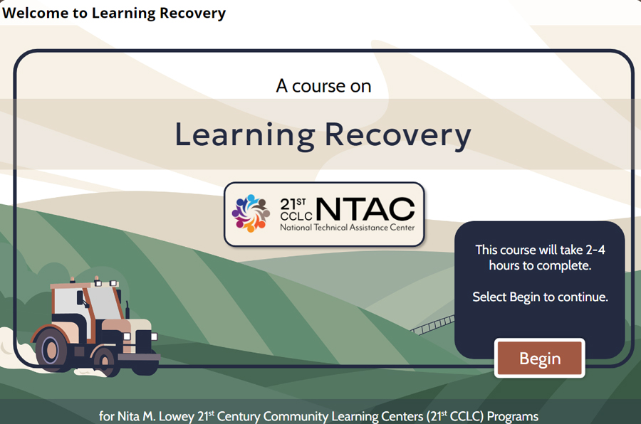 21st CCLC National Technical Assistance Center (NTAC) - Learning Resources