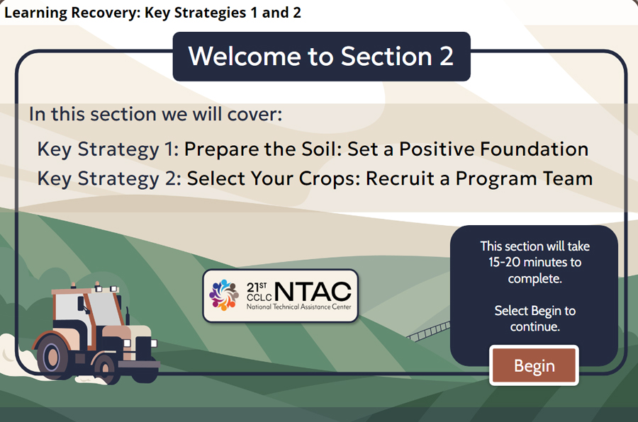 21st CCLC National Technical Assistance Center (NTAC) - Learning Resources