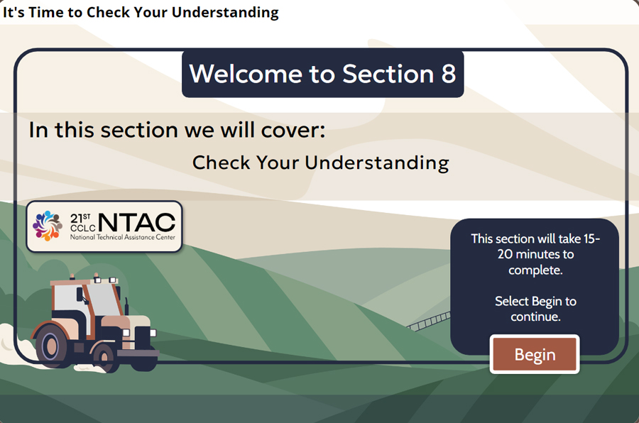 21st CCLC National Technical Assistance Center (NTAC) - Learning Resources